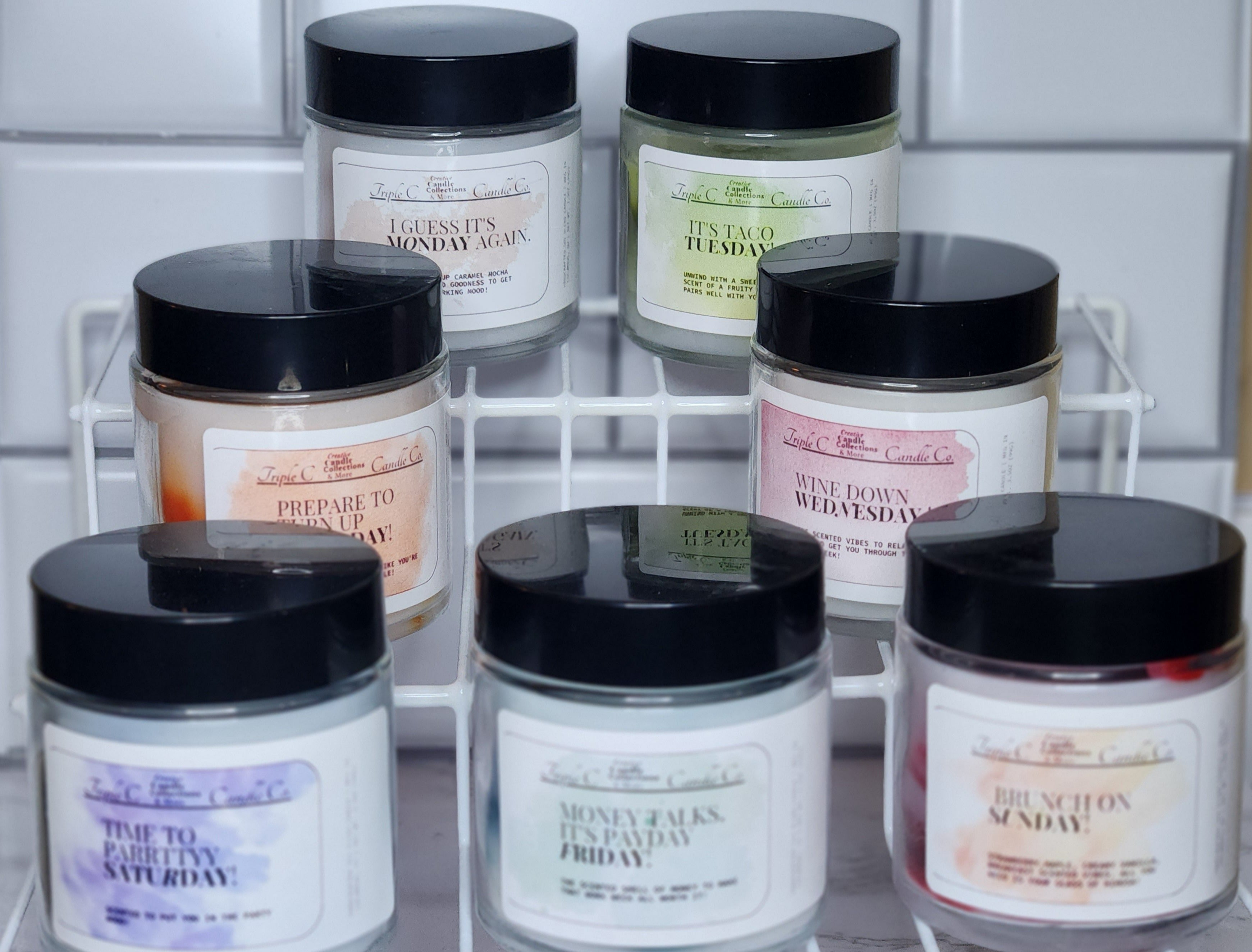 Days of the Week (Small) – Triple C-Creative Candle Collections & More ...